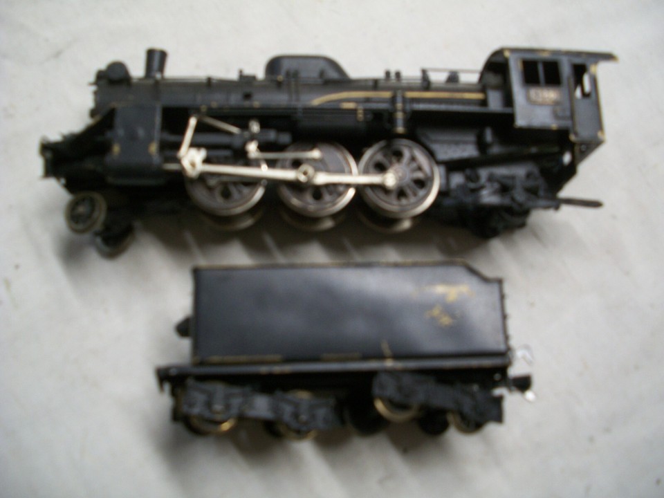 Brass Steam Engine w/Tender Cab #C5861 Original Condition No Box HO ...