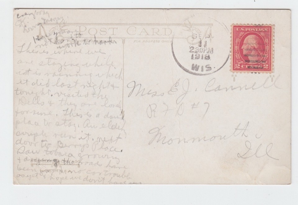 Kilbourn WI Butternut Ledge Park Photo Postcard Dells Family Vacation ...