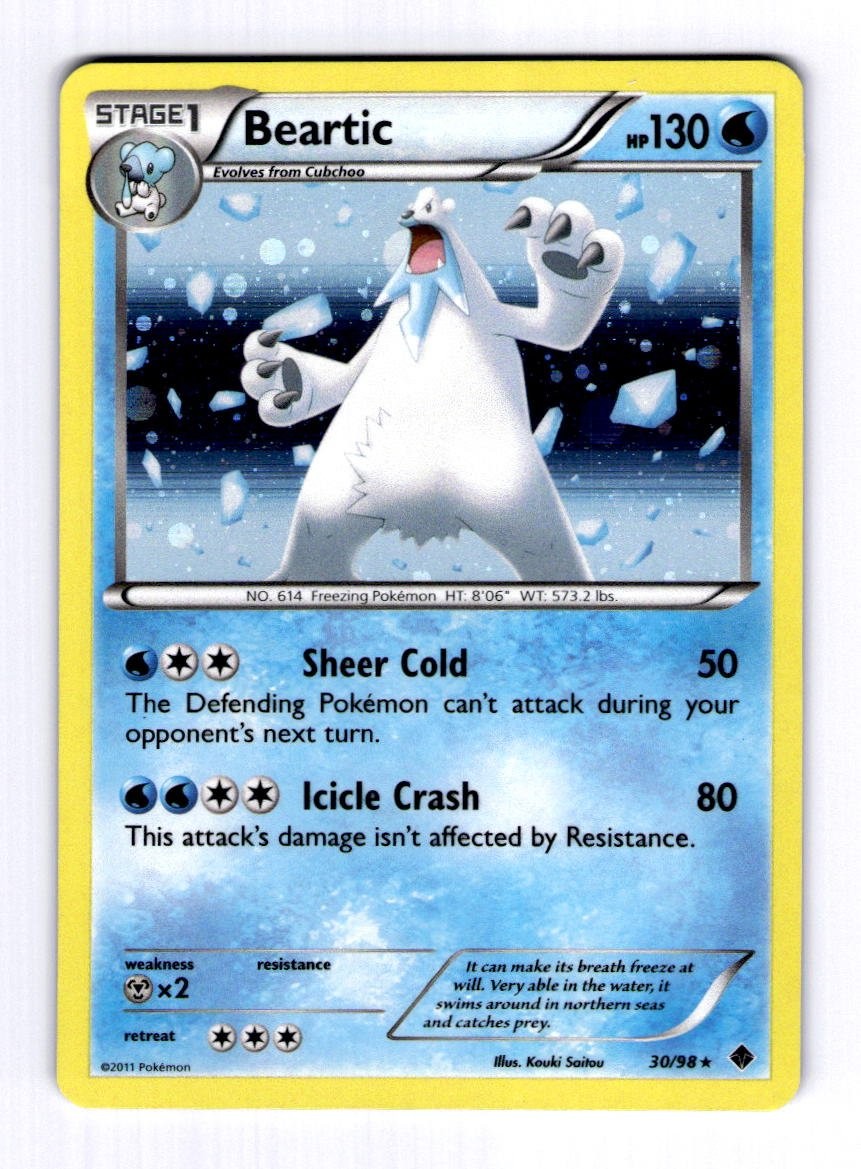 Beartic 30/98 - Rare Holo Card | Emerging Powers (bw2-30)