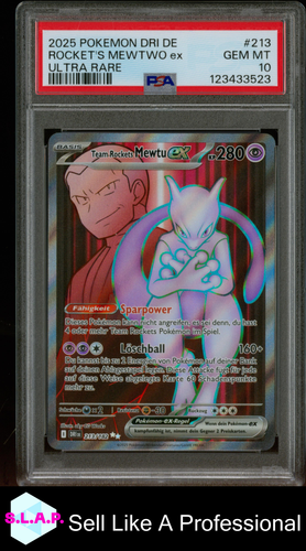ROCKET'S MEWTWO EX ULTRA RARE POKEMON GER DRI DE-DESTINED RIVALS 2025 ...