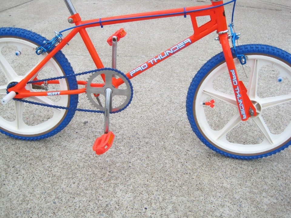 Black Old School Bicycle Decal Stickers fit Huffy Pro Thunder BMX Bike ...