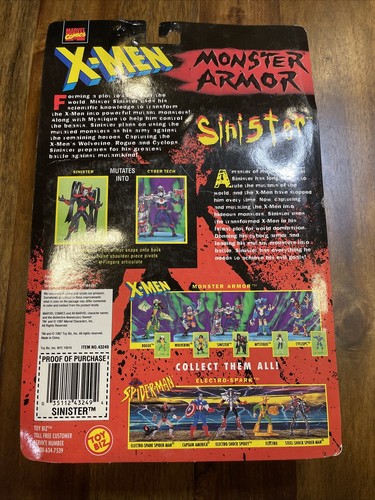 Marvel X-men ToyBiz 1997 Monster Armor Sinister Action Figure for sale ...