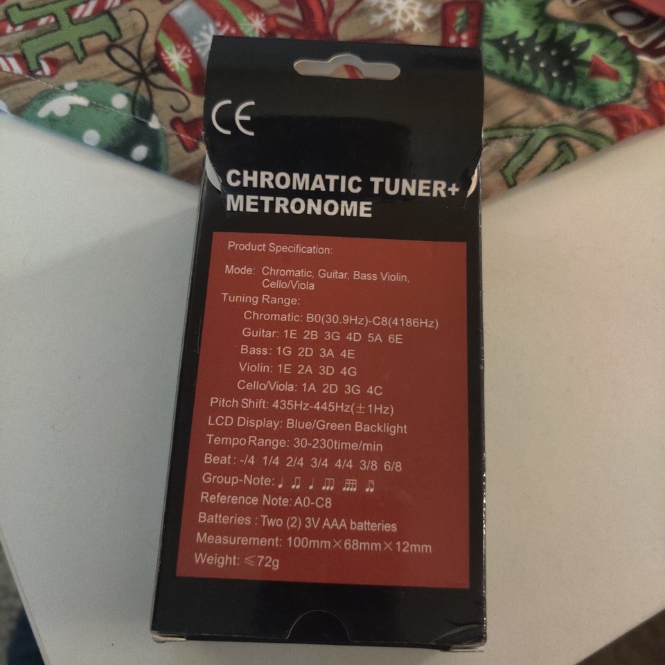 Cecilio 92-D Chromatic String Tuner + Metronome All in One Instrument ...