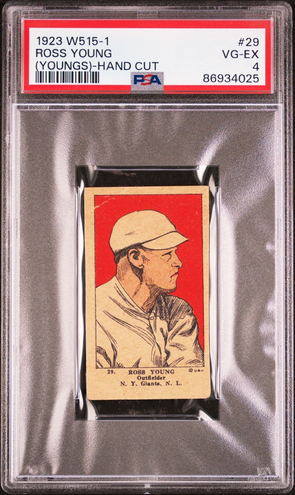 1923 W515 -1 ROSS YOUNGS HOF #29 PSA 4 | eBay