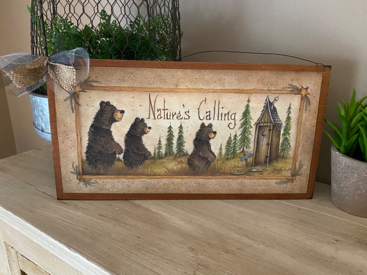 Outhouse Wood Signs Primitive Outhouse Vertical Hand Painted Sign With