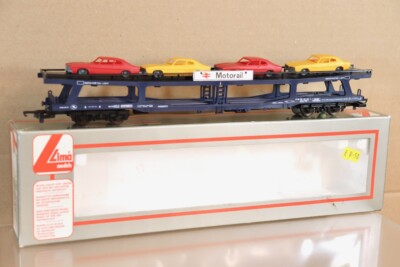 LIMA 305696 BR MOTORAIL CAR TRANSPORTER WAGON with FORD CAPRI LOAD ...