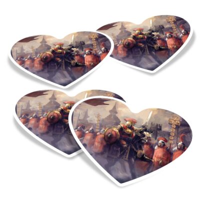 4x Heart Vinyl Stickers Roman Soldiers Army General History #53378 ...