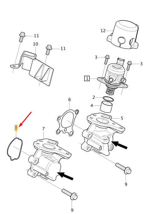 VOLVO V60 MK1 Kraftstoffeinspritzpumpengehäusedichtung 9487462 NEUES ...