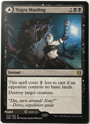 MTG HAGRA MAULING/HAGRA BROODPIT 106/280 ZENDIKAR RISING RARE NEAR MINT ...