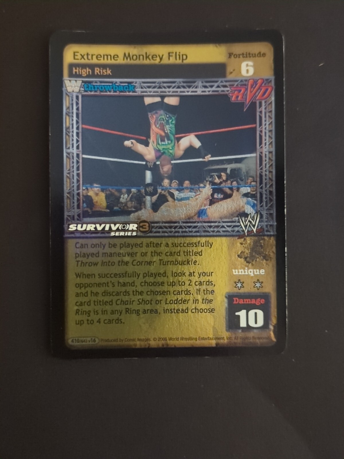WWE: Extreme Monkey Flip Throwback SS3 for Rob Van Dam Played Raw Deal ...