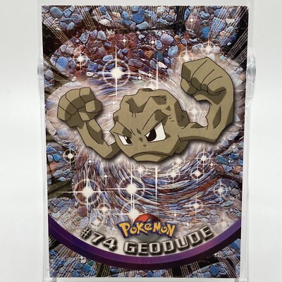 Geodude #74 Non-Foil Topps Blue Logo 1st Print Pokémon TV Animation ...