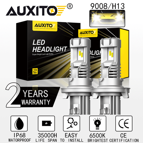 2X AUXITO ZES H13 9008 120W 24000LM LED Headlight Bulb High or Low Beam 6500K | eBay