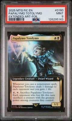 2025 MTG Final Fantasy Papalymo Totolymo Extended Art Foil #180 PSA 9 ...