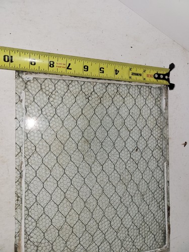 Antique Chicken wire Glass Windowpane - bubble style - 9 3/4 x 11 1/2 ...