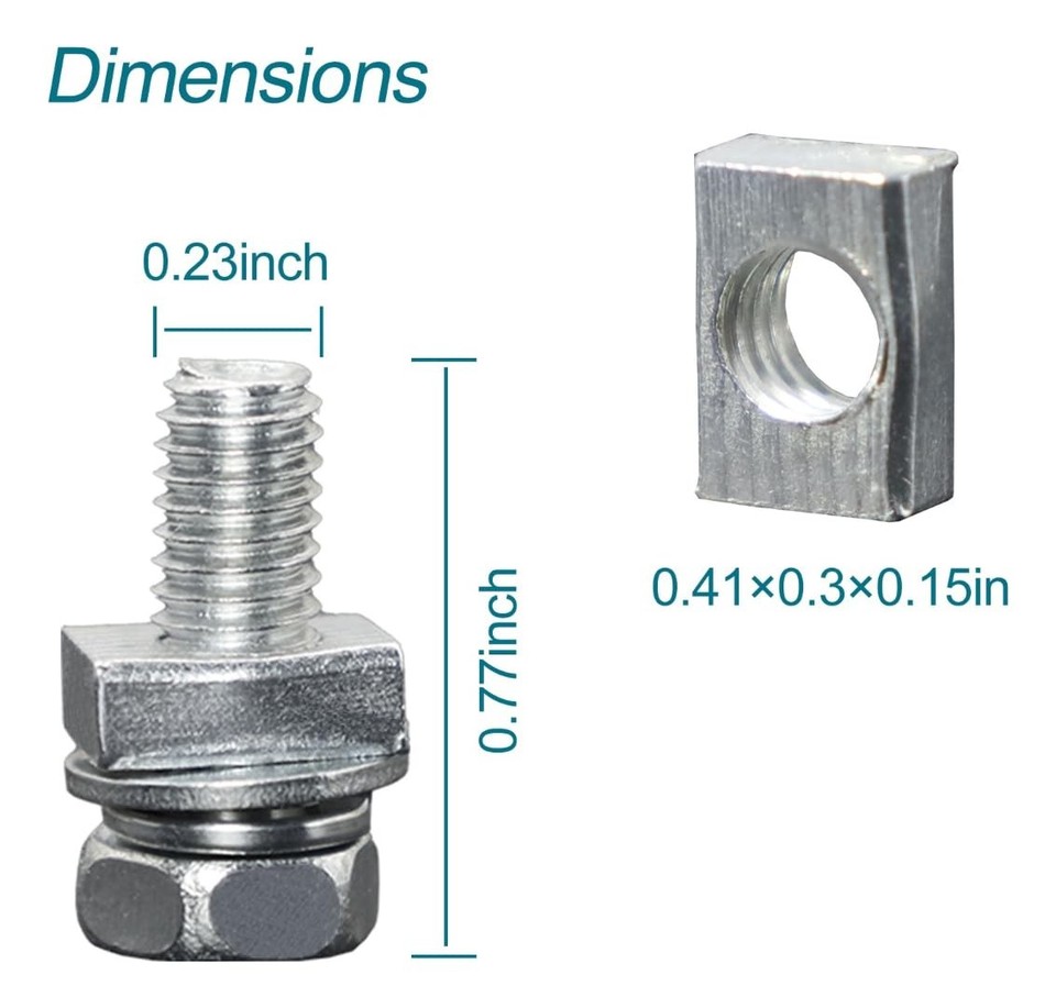 Motorcycle Battery Bolts And Nuts Kit M6x16MM Carbon Steel Terminal 12 ...