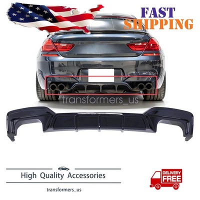 Gloss Black Rear Bumper Lip Diffuser For BMW F06 F12 F13 M6 640i 650i M ...