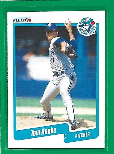 1990 Fleer Baseball Tom Henke #84 Toronto Blue Jays | eBay