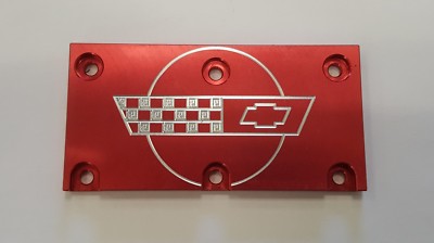 Corvette C4 TPI LT1 Throttle Body Cover Plate Red | Aluminum ...
