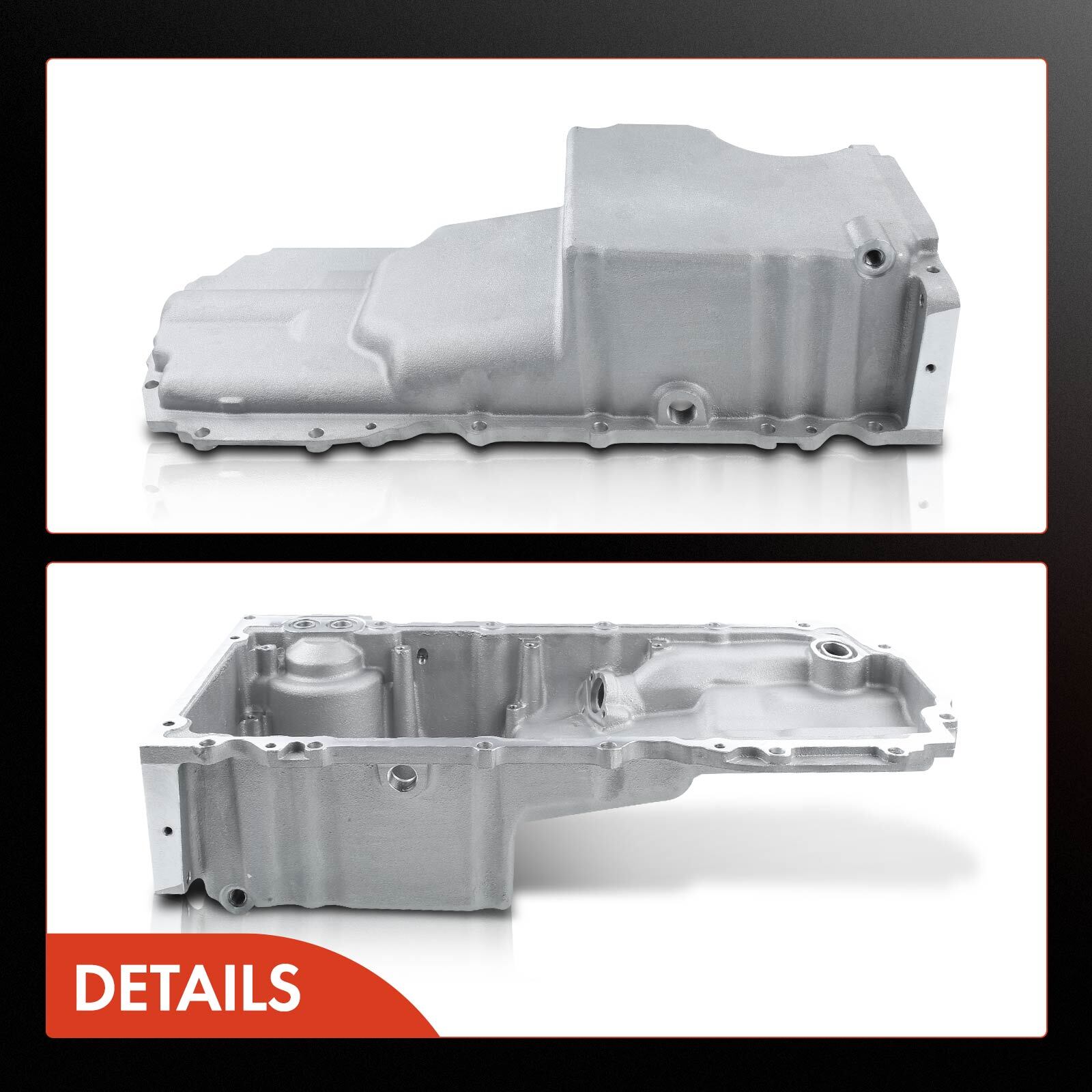 Rear Sump Retrofit Oil Pan with Gasket for Chevy Gen V LT1 LT4 5.3L 6 ...