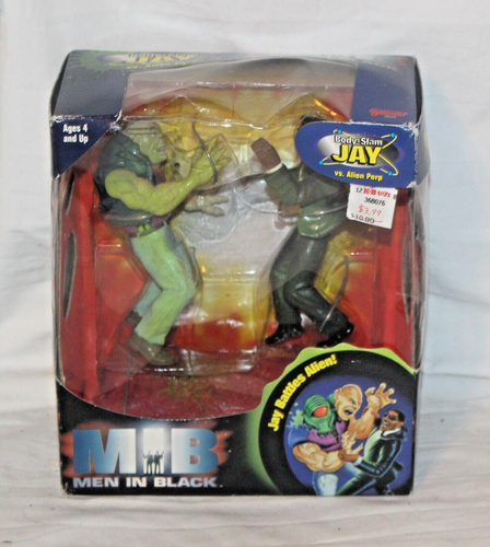 Vtg Men In Black Jay Action Figure MIB Alien Perp Galoob 1997 Battles ...