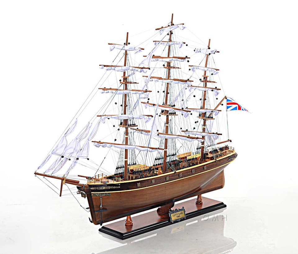 34 Inch Cutty Sark Clipper Ship Wooden Boat Model replica | eBay