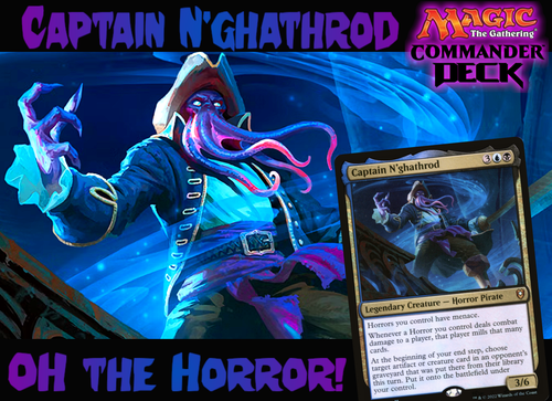Captain N'ghathrod MTG EDH Commander Deck! HORROR MILL! | eBay