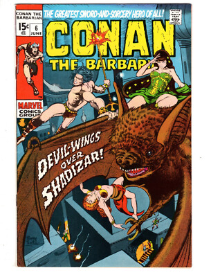 CONAN THE BARBARIAN #6 (1971) - GRADE 8.0 - 1ST APPEARANCE OF FAFNIR ...