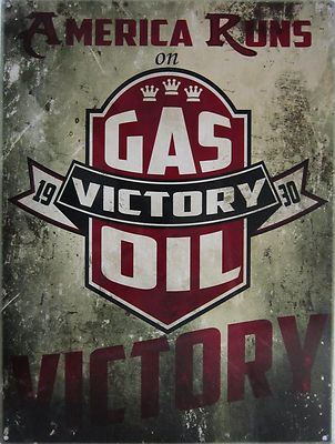 Victory Gas & Oil Vntage Metal Sign | eBay