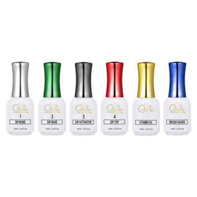 Gella Dip Liquid Starter Kit - SNS Nail Dipping Powder Bond Base ...