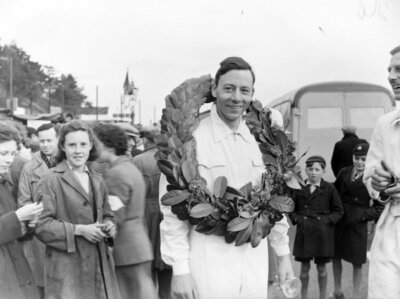 George Abecassis 2nd position 1948 Motor Racing Old Photo | eBay Australia