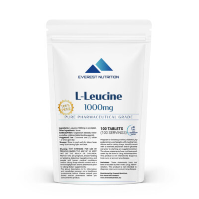 LEUCINE 1000mg TABLETS LEAN MUSCLE ENDURANCE ANTICATABOLIC ANABOLIC ...