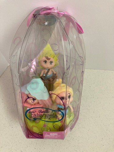 2004 Barbie Fairytopia Petal Pixies Phred Patter Peeble trolls gnomes ...