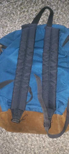 Jansport Vintage Native American Leather Bottom Blue Aztec Backpack Retro VTG | eBay