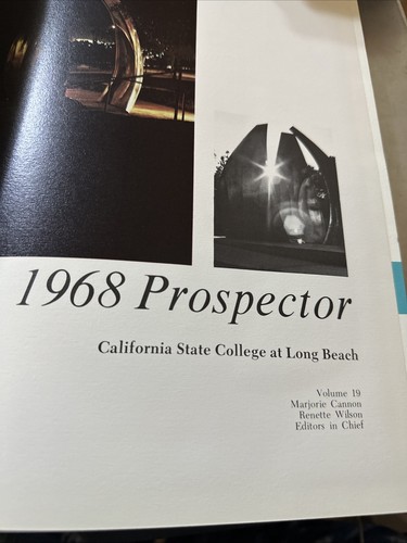 Long Beach State College Yearbook Prospector 1968 vol 19 | eBay