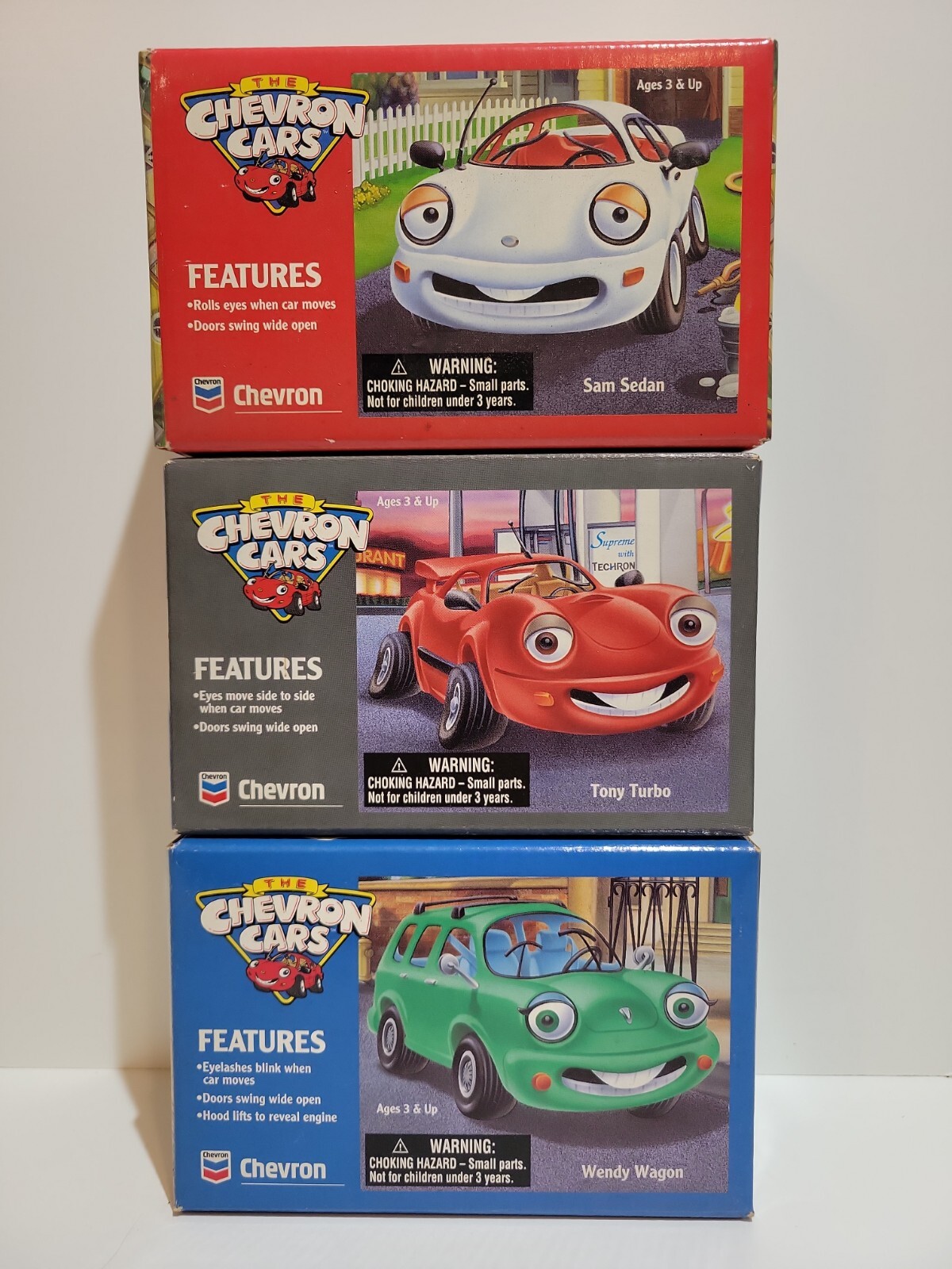 1996 The Chevron Cars Sam Sedan,Wendy Wagon And Tony Turbo Lot Of 3 ...