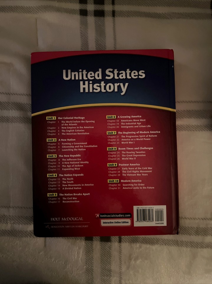 Holt McDougal United States History Textbook | eBay