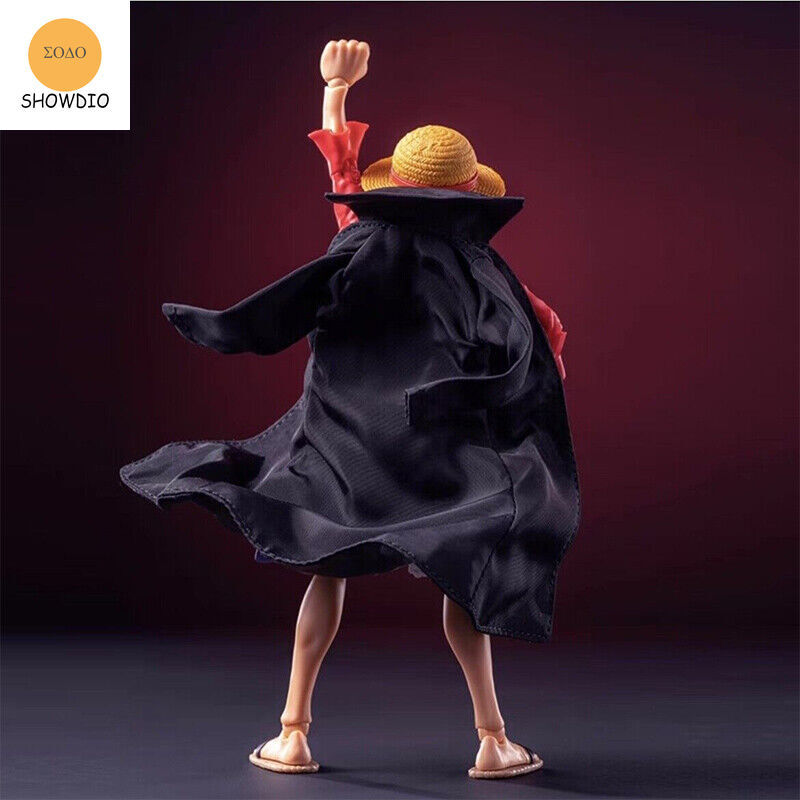 1/12 Custom Black Wired Coat For S.H.Figuarts One Piece Luffy Figure（No ...