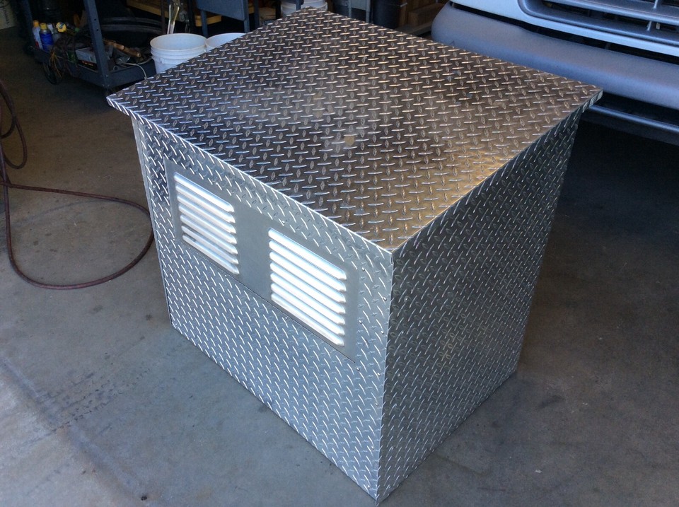 Aluminum Compressor Vented Protection Cover Shed Shelter | eBay