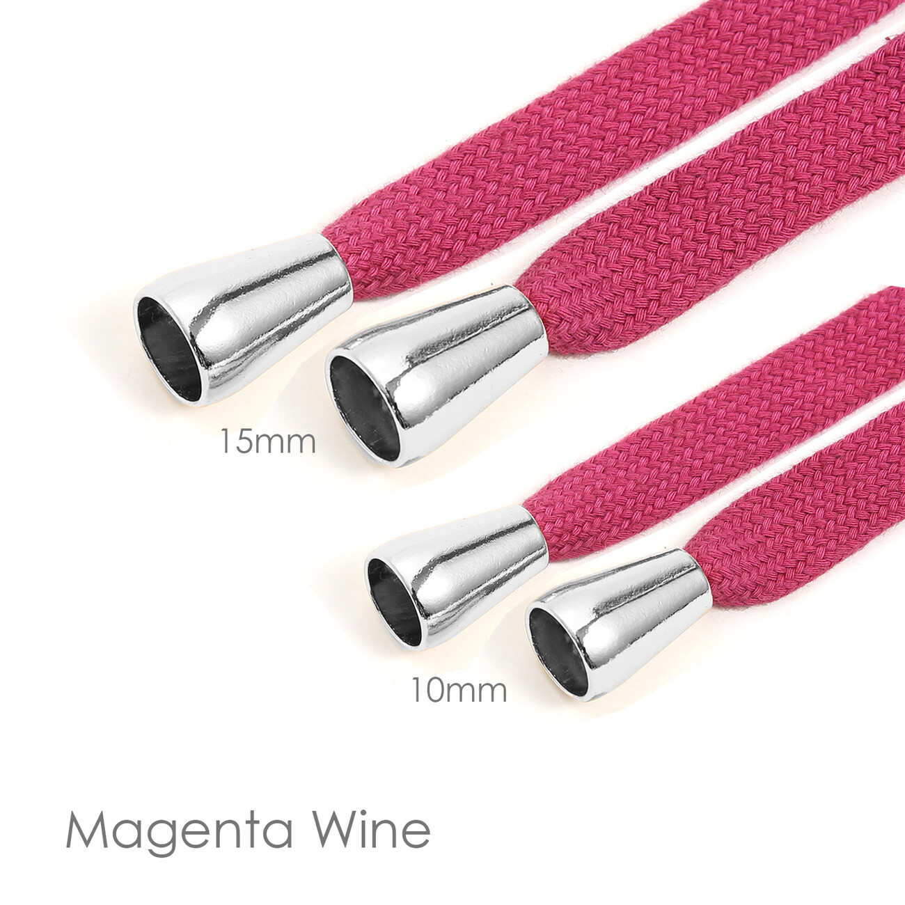 Drawstring Cord Flat Cotton Sweatshirt Hoodie String with Silver ...