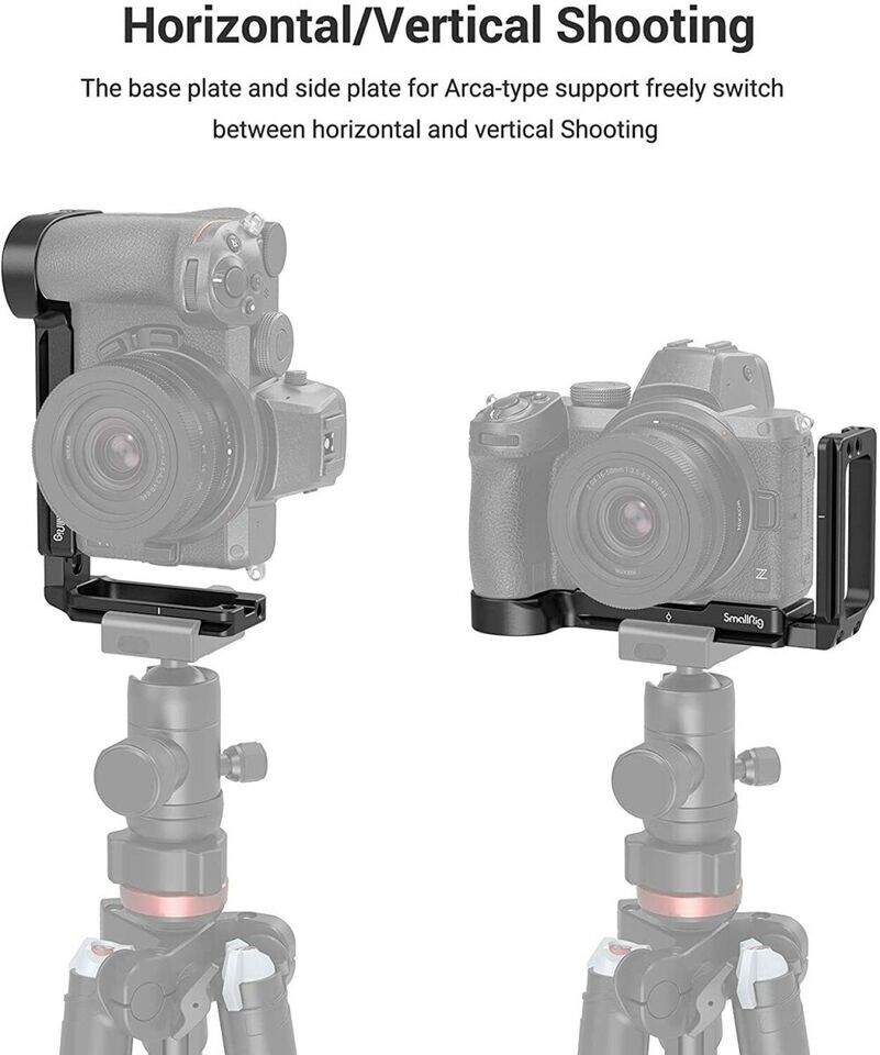 SmallRig Camera Arca-Type Quick Release L Bracket for Nikon Z5/Z6/Z7/Z6 ...