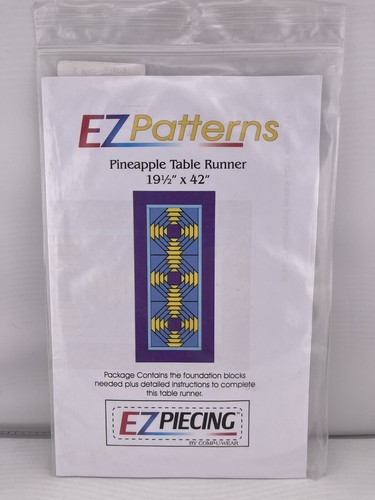 Pineapple Table Runner Foundation Blocks EZ Pattern EZ Piecing ...