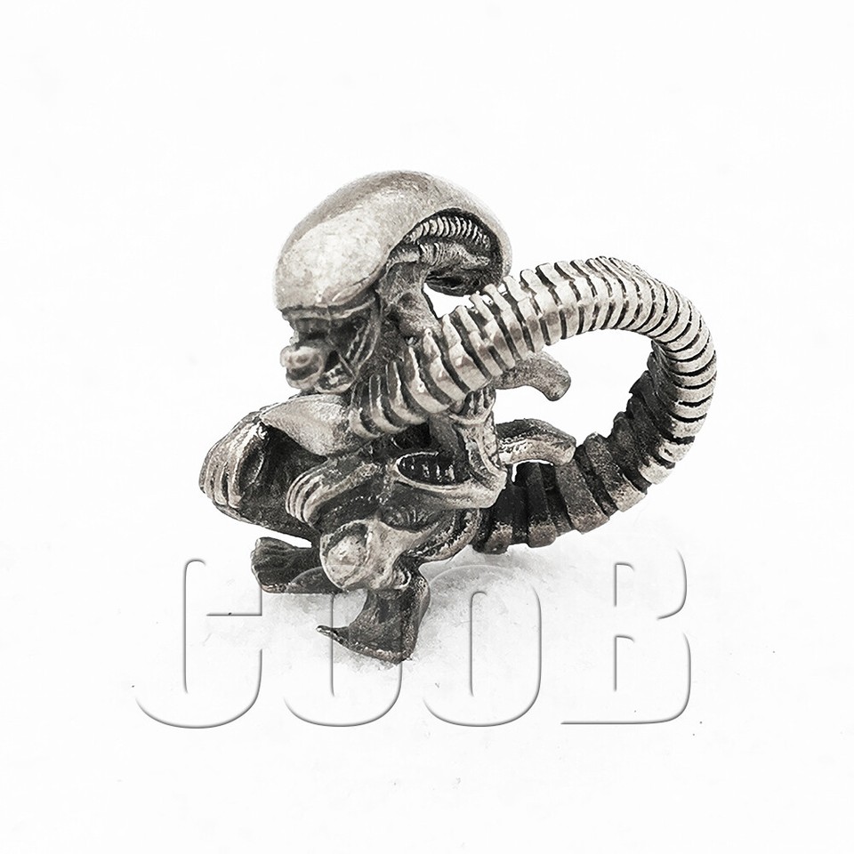 EDC Silver Paracord Bead Beads ALIEN PREDATOR for Knife Lanyard ...