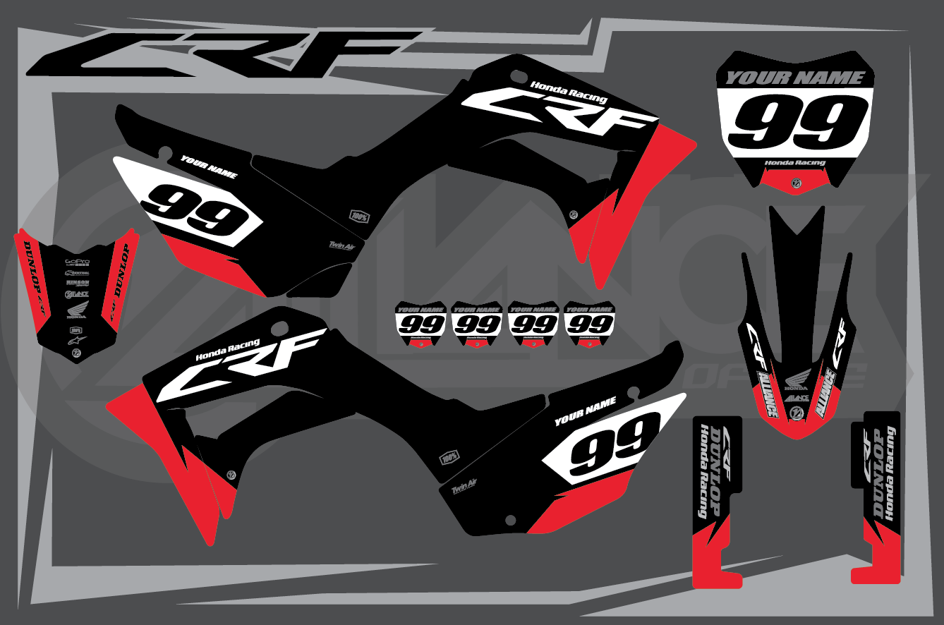 2019 2020 2021 CRF 110 F MOTOCROSS GRAPHICS KIT CRF110 STICKERS SLICE ...