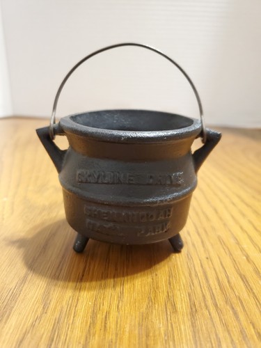 VTG Mini Cast Iron Cooking Pot Cauldron Skyline Drive Shenandoah ...