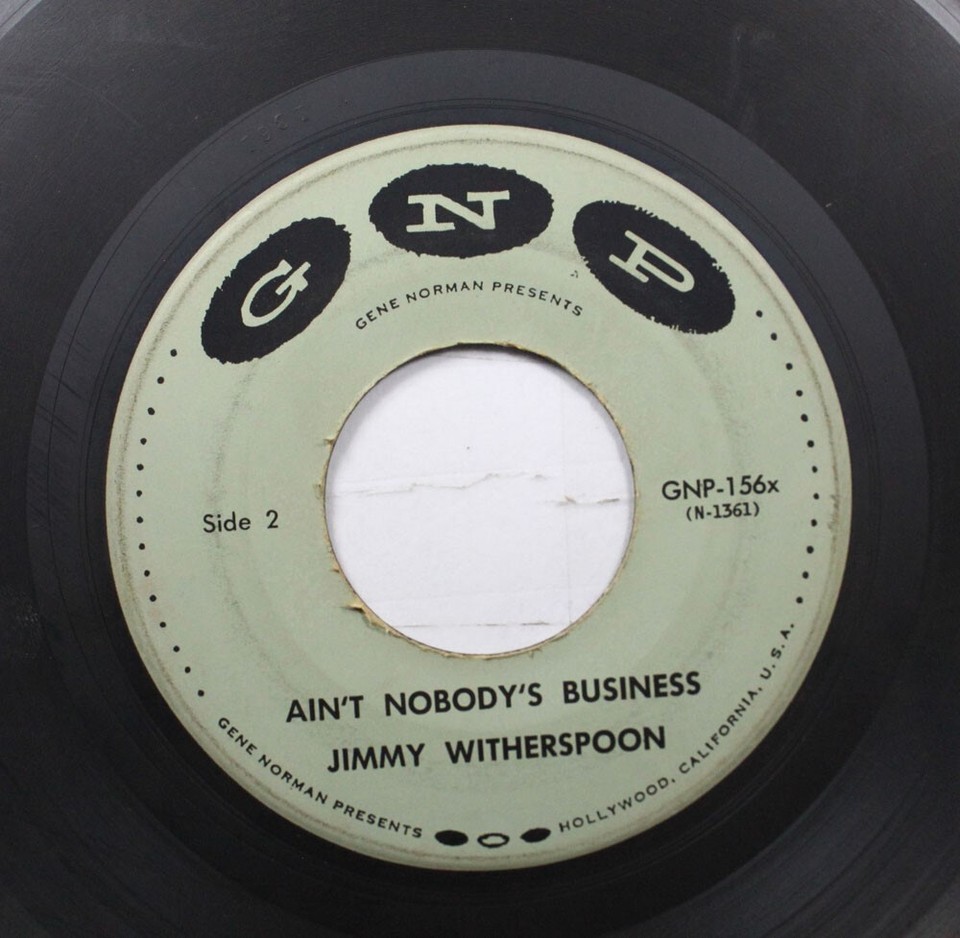 Blues 45 Jimmy Witherspoon - No Rollinâ€™ Blues / Ainâ€™T Nobodyâ€™S ...