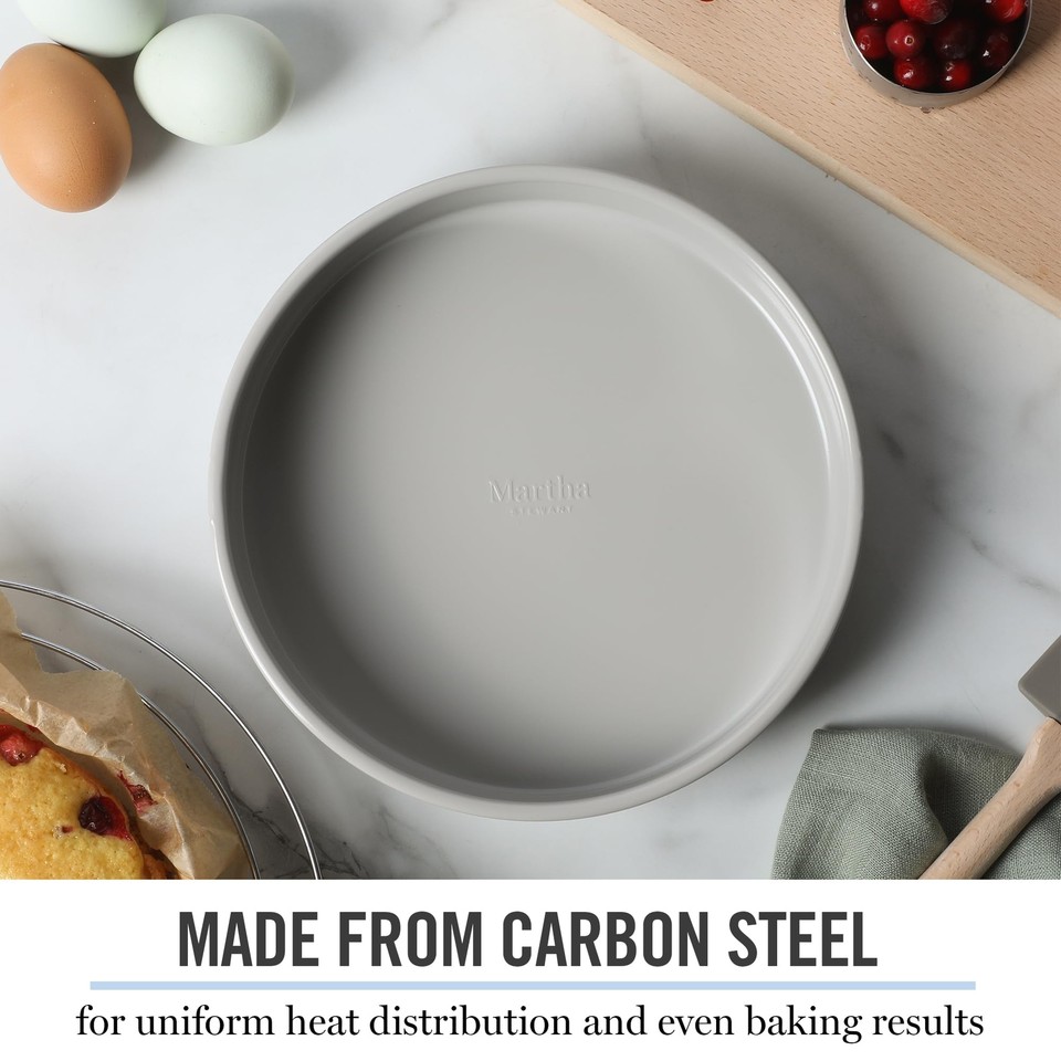 Gallen 8 Inch Round Nonstick Carbon Steel Cake/Bake Pan - Cool Grey | eBay