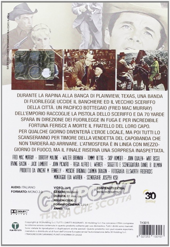 Gunpoint - Terra Che Scotta (DVD) audie murphy edgar buchanan (UK ...