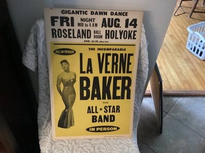 la Verne Baker original 1963 concert poster,Holyoke Ma. | eBay