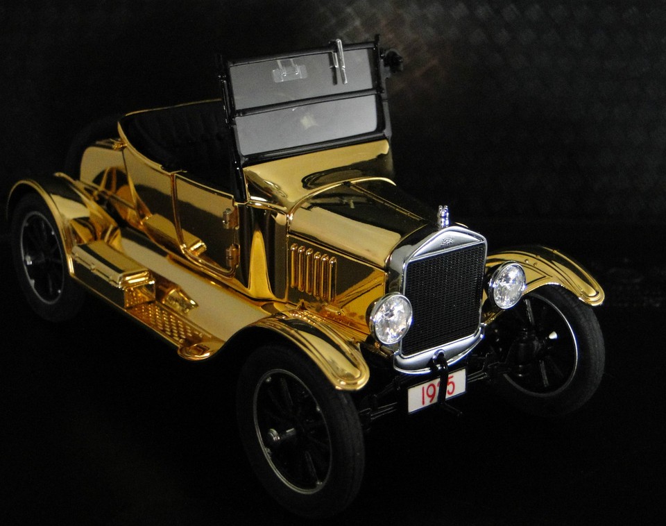 Ford Model T Antique Vintage Classic Car 1 Custom Built 24K GOLD Metal ...