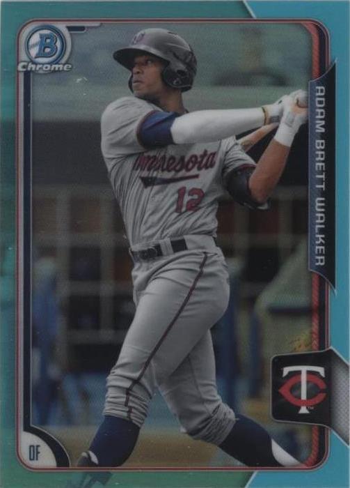 2015 Bowman Draft - Chrome Adam Walker #48 Sky Blue Refractor (RC) for ...
